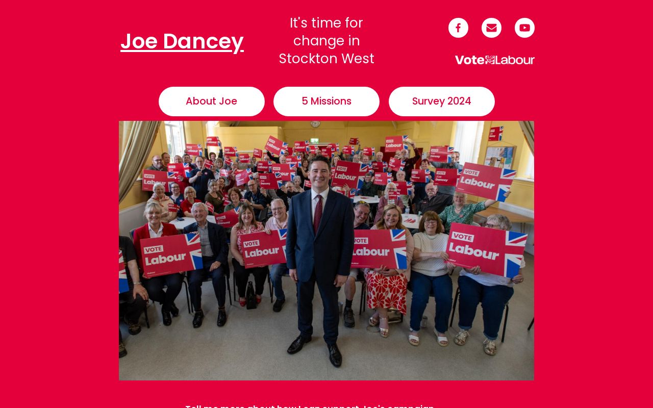 Joe Dancey for Stockton West